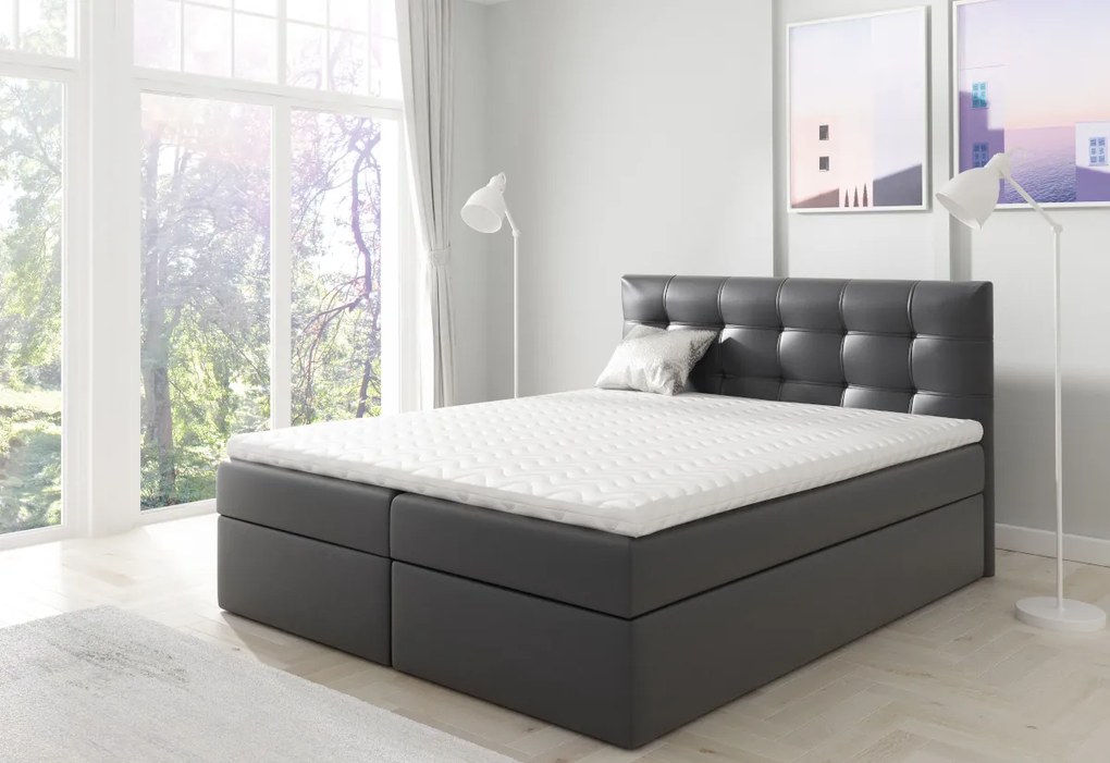 Expedo Čalouněná postel boxspring NUMBER 1, 120x200, soft 17