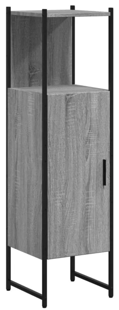 vidaXL Koupelnová skříňka šedá sonoma 33x33x120,5 cm kompozitní dřevo