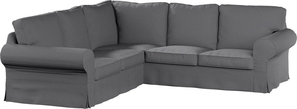 Potah na pohovku IKEA Ektorp rohová barva šedá látka pletený vzor