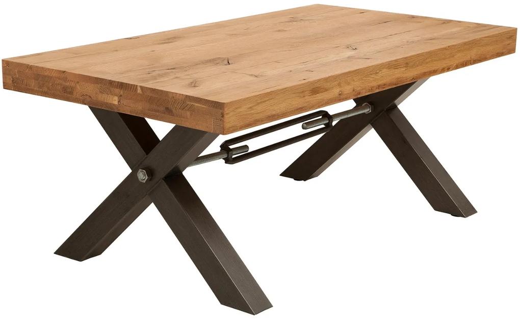 OnaDnes -20% Moebel Living Masivní dubový konferenční stolek Hogan 110 x 60 cm