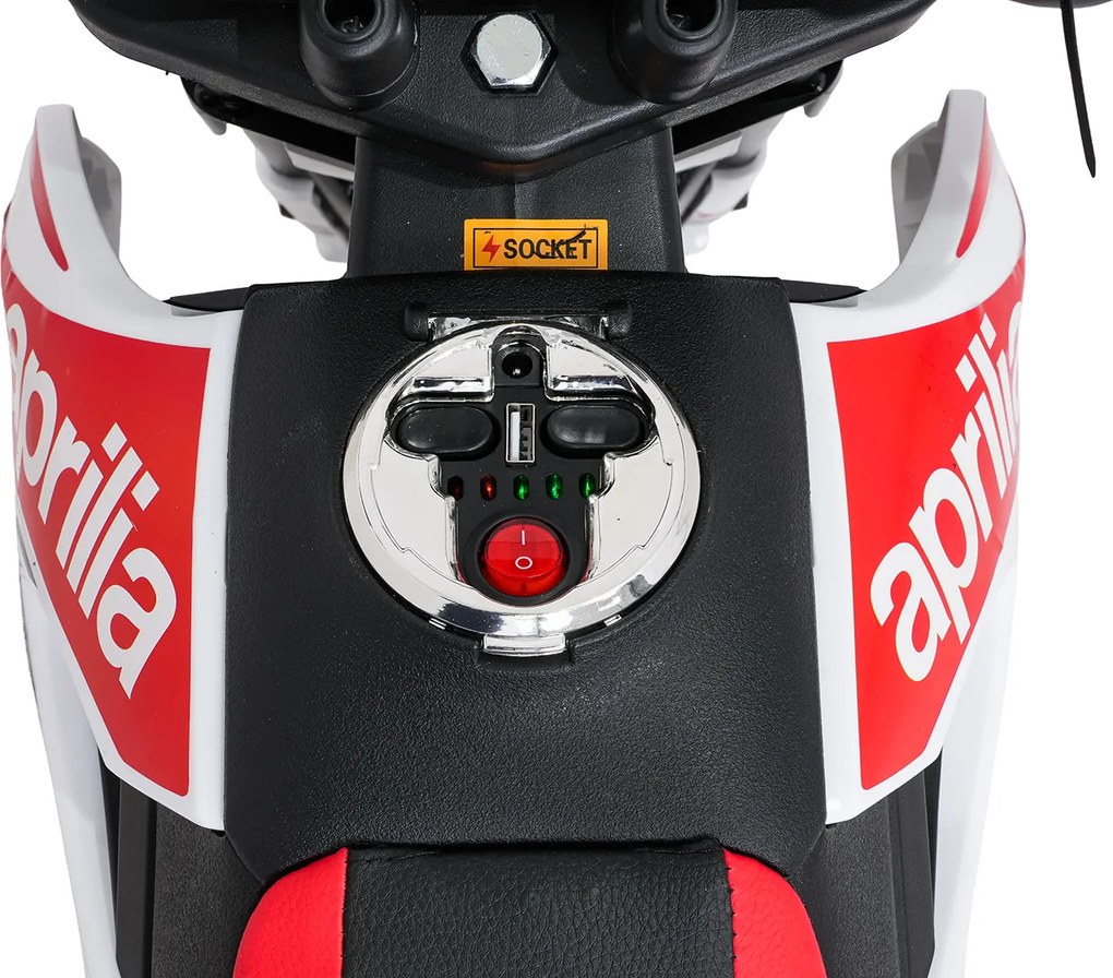 Ramiz Dětská motorka Aprilia RX bílá