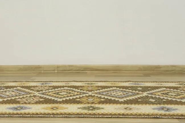Oboustranný koberec / běhoun Kilim medový