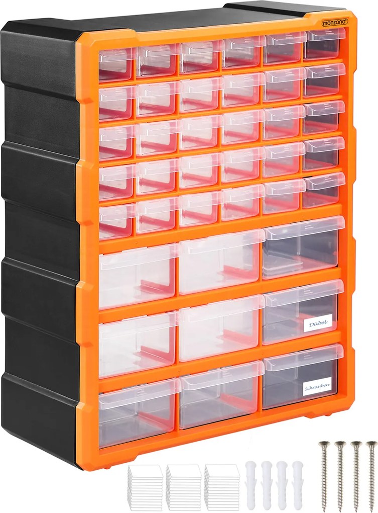 Organizér na drobné díly 47,5x38x16cm 39 přihrádky