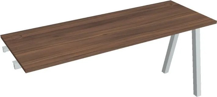 Hobis Kancelářský stůl k řetězení Hobis UE A 1600R, deskaakát, bílá RAL 9016