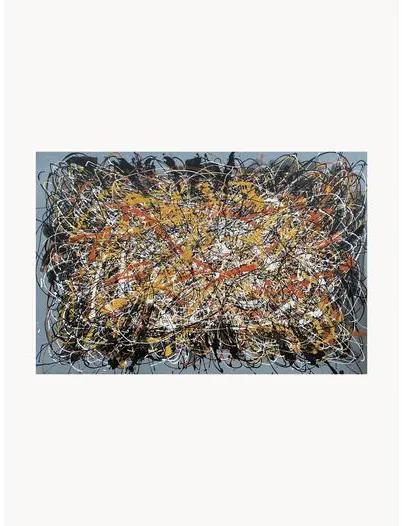 Ručně malovaný obrázek na plátně Omaggio a Pollock