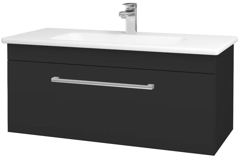 Dřevojas Koupelnová skříň ASTON SZZ 100 Varianta: N01 Bílá lesk / Úchytka T01 / D15 Nebraska