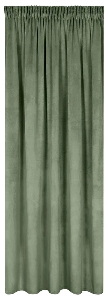ZATEMŇOVACÍ ZÁVĚS NA PÁSCE MELANIE 140X270 CM OLIVOVÁ