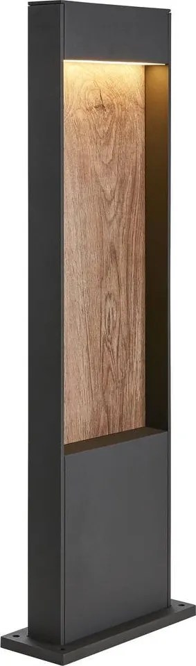 LA 1002957 FLATT POLE 65 Outdoor, stojací LED svítidlo, 3000K, IP65, antracitové/hnědé - BIG WHITE (SLV)