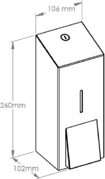 Merida STELLA MAXI - nerezový dávkovač tekutého mýdla 0,8 l, matný