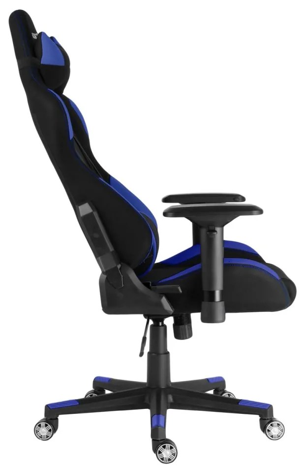 Herní židle Racing Pro ZK-025 TEX — látka, černá / modrá