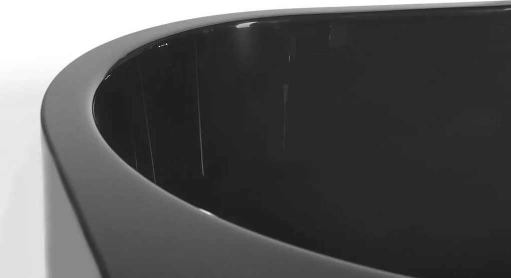 Polysan ASTRA L MONOLITH asymetrická vana 160 x 75 x 60 cm levá akrylát šedá 33611M.30