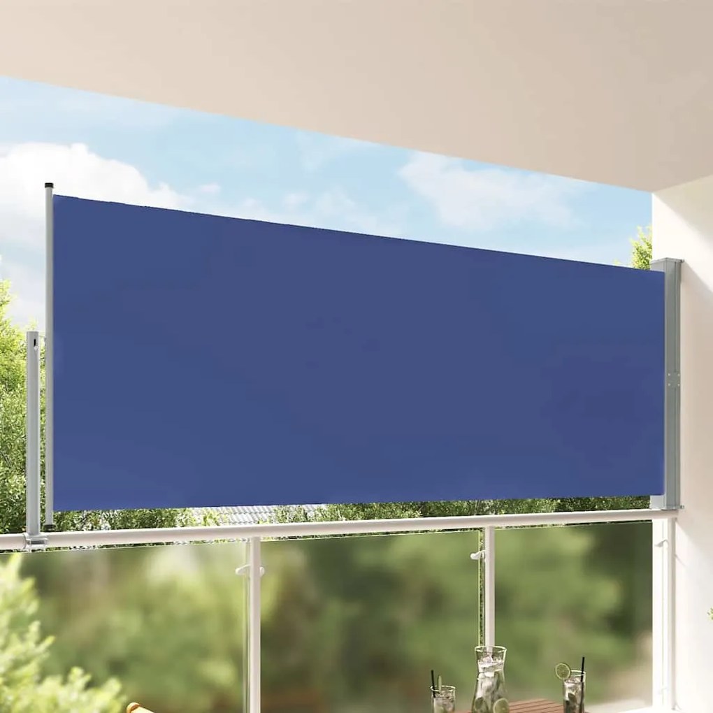 vidaXL Zatahovací boční markýza / zástěna 140 x 300 cm [45191] Barva: Modrá