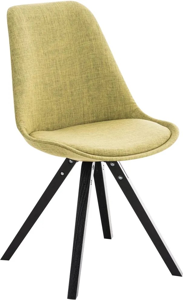 Židle P.LEG látka, nohy square černé Barva  Zelená