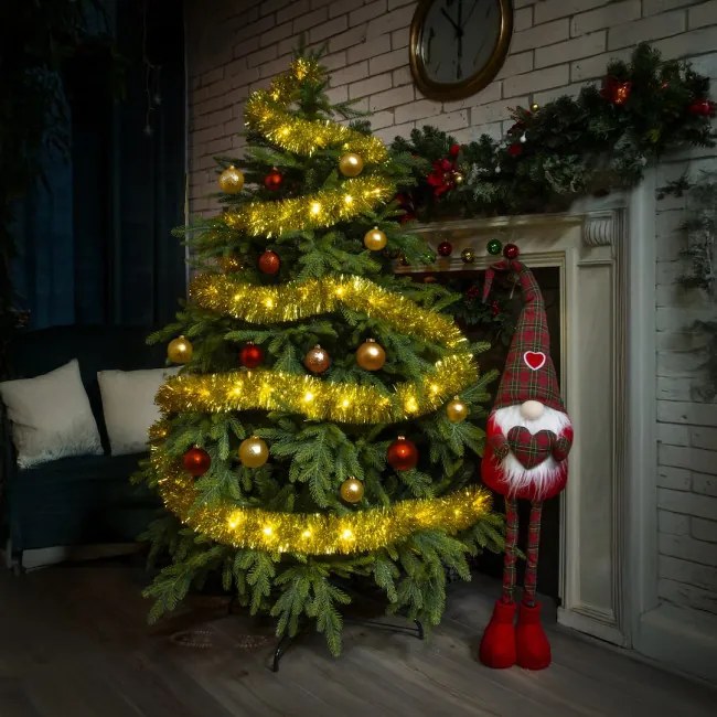 LED vánoční girlanda na stromeček zlatá