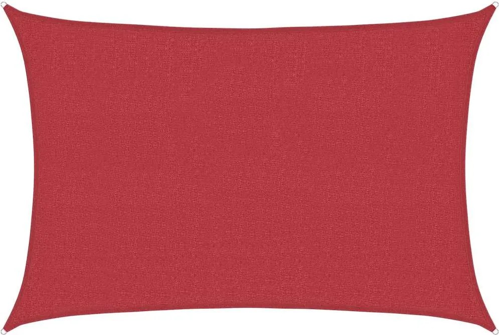 Stínící plachta 160 g/m² červená 2,5 x 4 m HDPE 311619