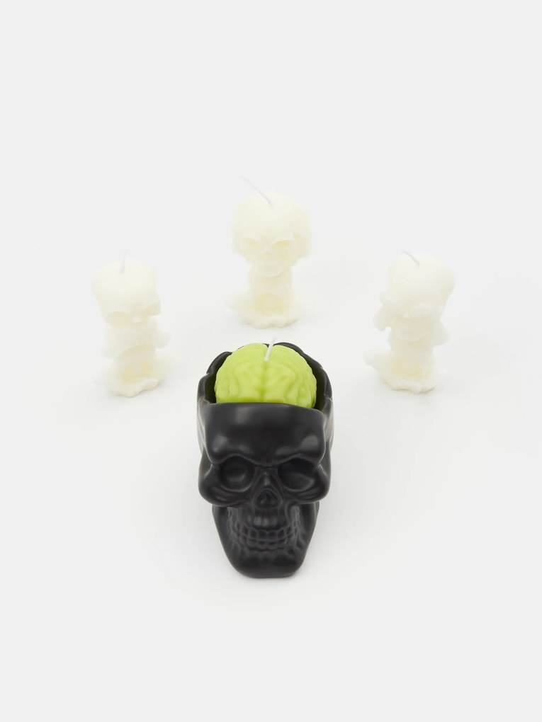 Sinsay - Sada 3 svíček Halloween - bílá
