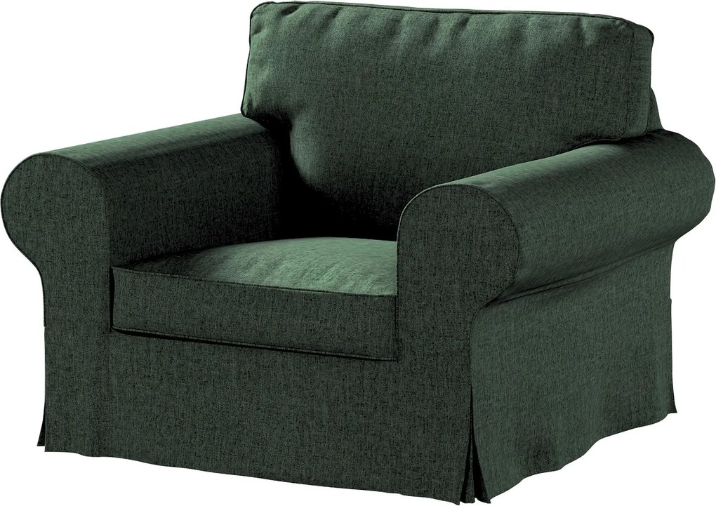 Potah na křeslo IKEA Ektorp barva zelená látka pletený vzor