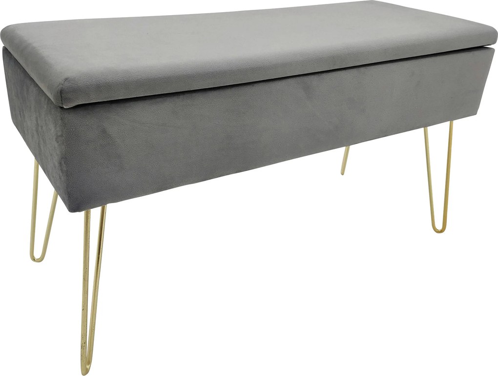 XXXLutz TRUHLOVÁ LAVICE, textil, 75/42/30 cm Echtwerk - Taburety - 003504021904