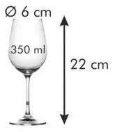 Tescoma UNO VINO Sklenice na víno 350 ml, 6 ks