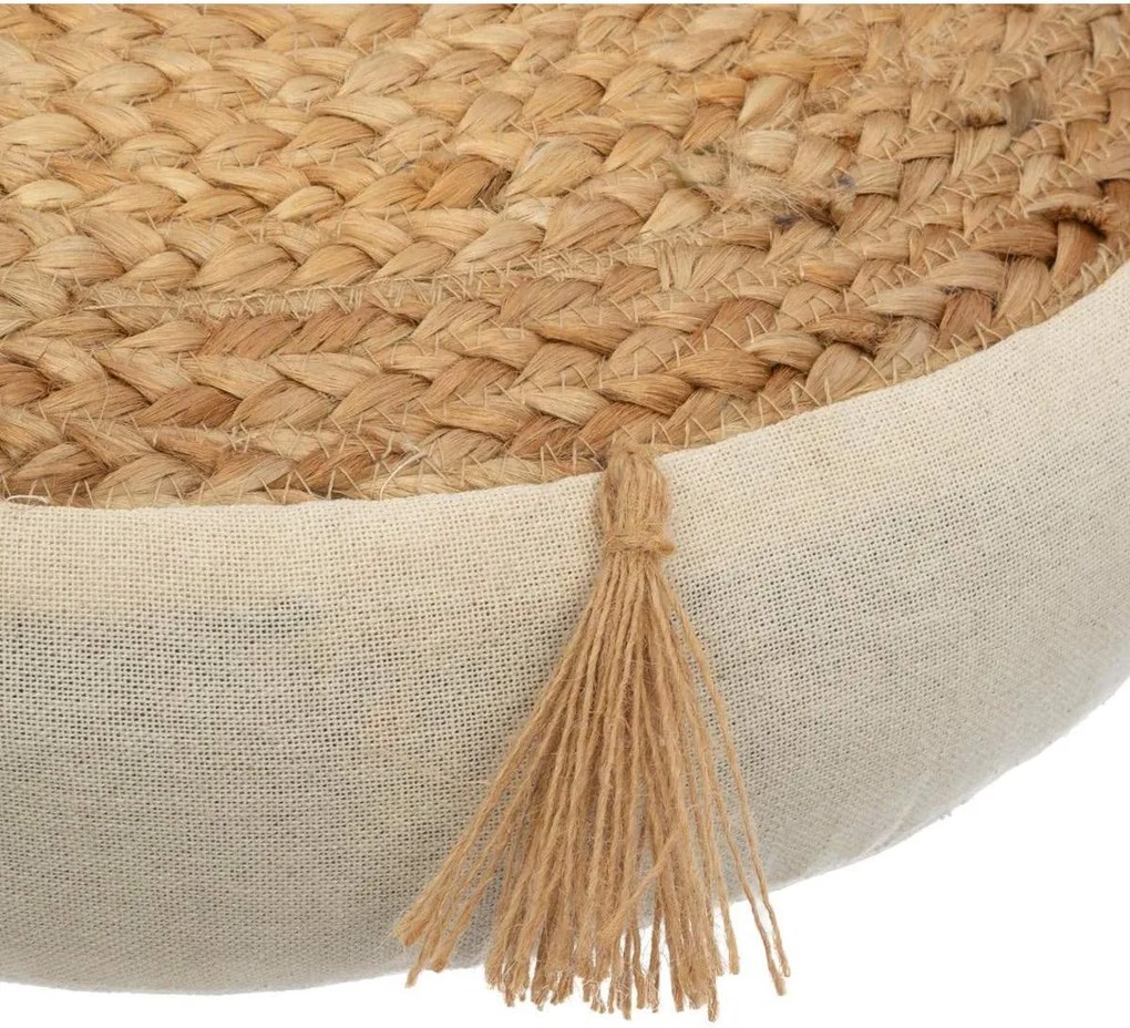 Polštář na sezení na podlaze RITUAL, Ø 38 cm, juta