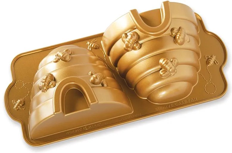 Nordic Ware Forma na 3D včelí úl Beehive Bundt® zlatá