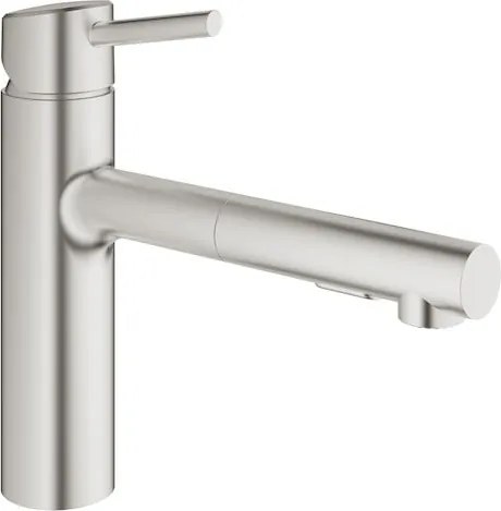 Grohe Concetto New dřezová baterie s vytahovací sprškou supersteel 30273dc1 G30273DC1