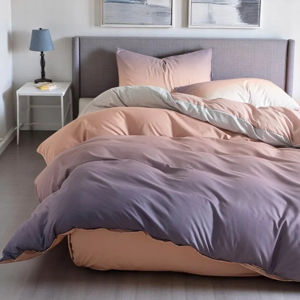 Francouzské povlečení Homa COLOUR VIOLET 200x220 cm