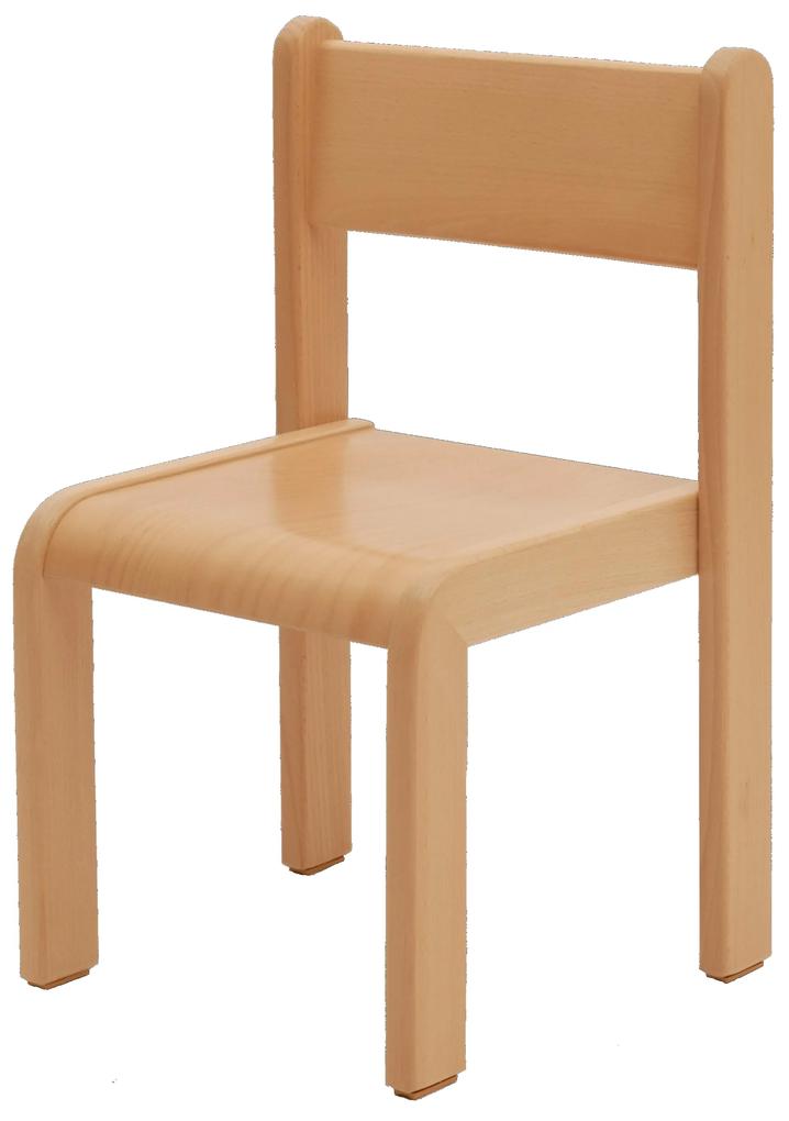 Dětská židlička bez područky 26 cm DE přírodní