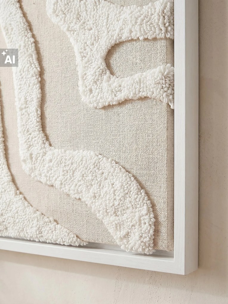Sinsay - Nástěnná dekorace s abstraktním motivem - béžová