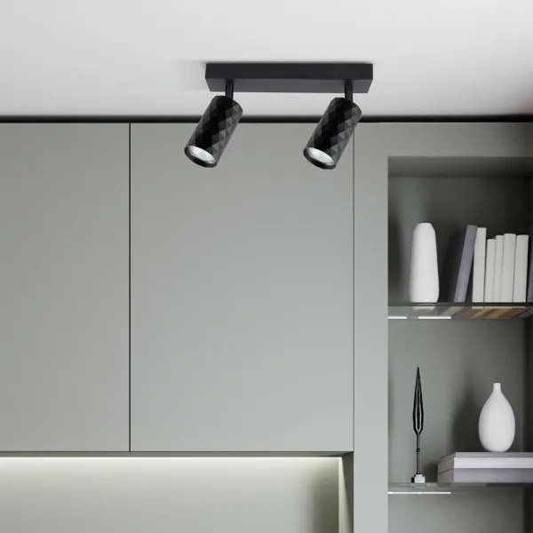 Brilagi - LED RGBW Stmívatelné bodové svítidlo SELE DIAMANT 2xGU10/4,8W/230V černá