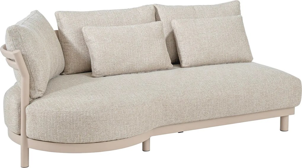 4Season Outdoor designové zahradní sedačky Mykonos 3 Seater Cuddle Bench Left