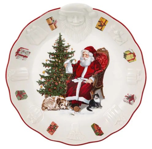 Talíř/miska na cukroví s reliéfem Santy, Ø 25 cm Toy's Fantasy Villeroy & Boch