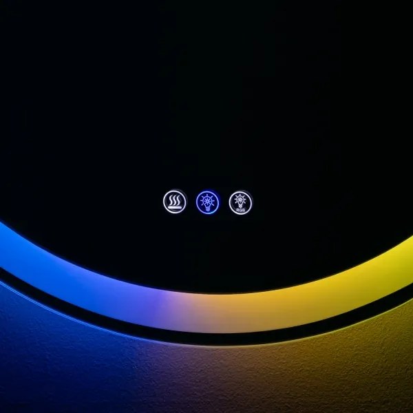 Brilagi- LED RGBW Stm. vyhř. zrcadlo s pods. AVA PRO LED/18W/230V pr. 60 cm IP44