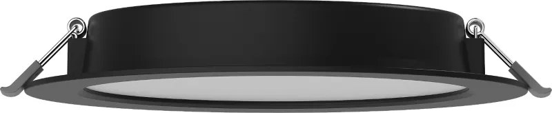 Mexen LDRR, LED stropní svítidlo na zapuštění, průměr 12 cm 17 cm, 12W, studená - 6500K, 960 lm, černá - L210-017-1265-70