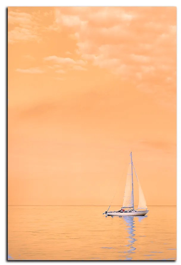 Obraz na plátně - Plachetnice na moři - obdélník 7248FA (75x50 cm)