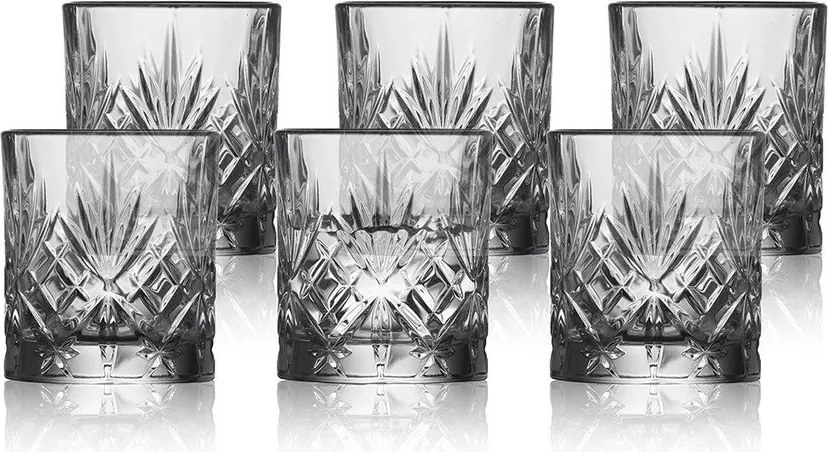Křišťálové sklenice v sadě 6 ks na panáky 80 ml Melodia – Lyngby Glas
