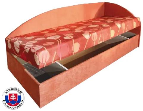 Jednolůžková postel (válenda) 80 cm Mamie (s pružinovou matrací) (P). 774121