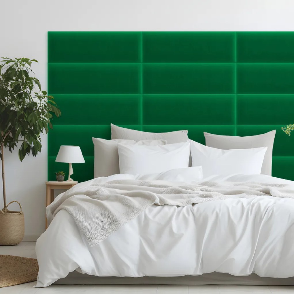 Sametový čalouněný panel - Obdélník - 80x20cm Farba: Šedá