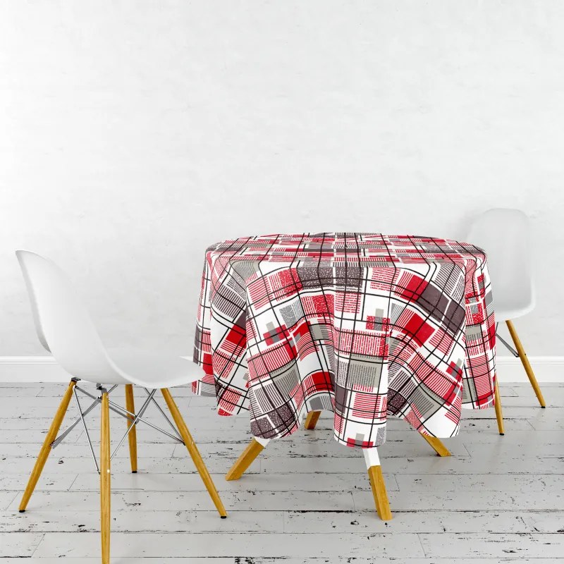 Ubrus PVC kulatý FL-1761-05 - Modern (různé velikosti)