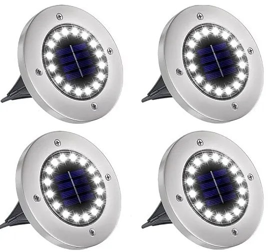 Bezdoteku LEDsolar 16Z venkovní světlo k zapíchnutí do země 4 ks, 16 LED, bezdrátové, iPRO, 1W, studená barva