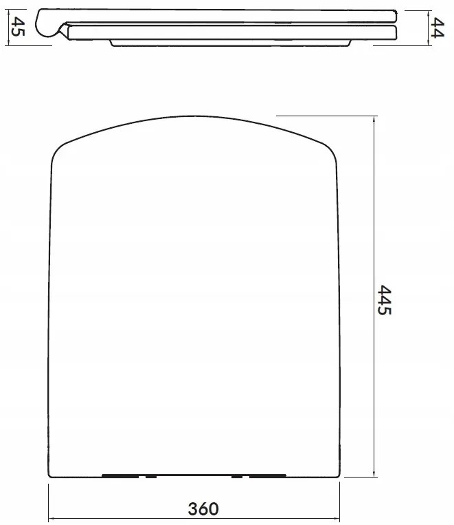 Cersanit Easy, antibakteriální toaletní wc sedátko z duroplastu, bílá, K98-0089