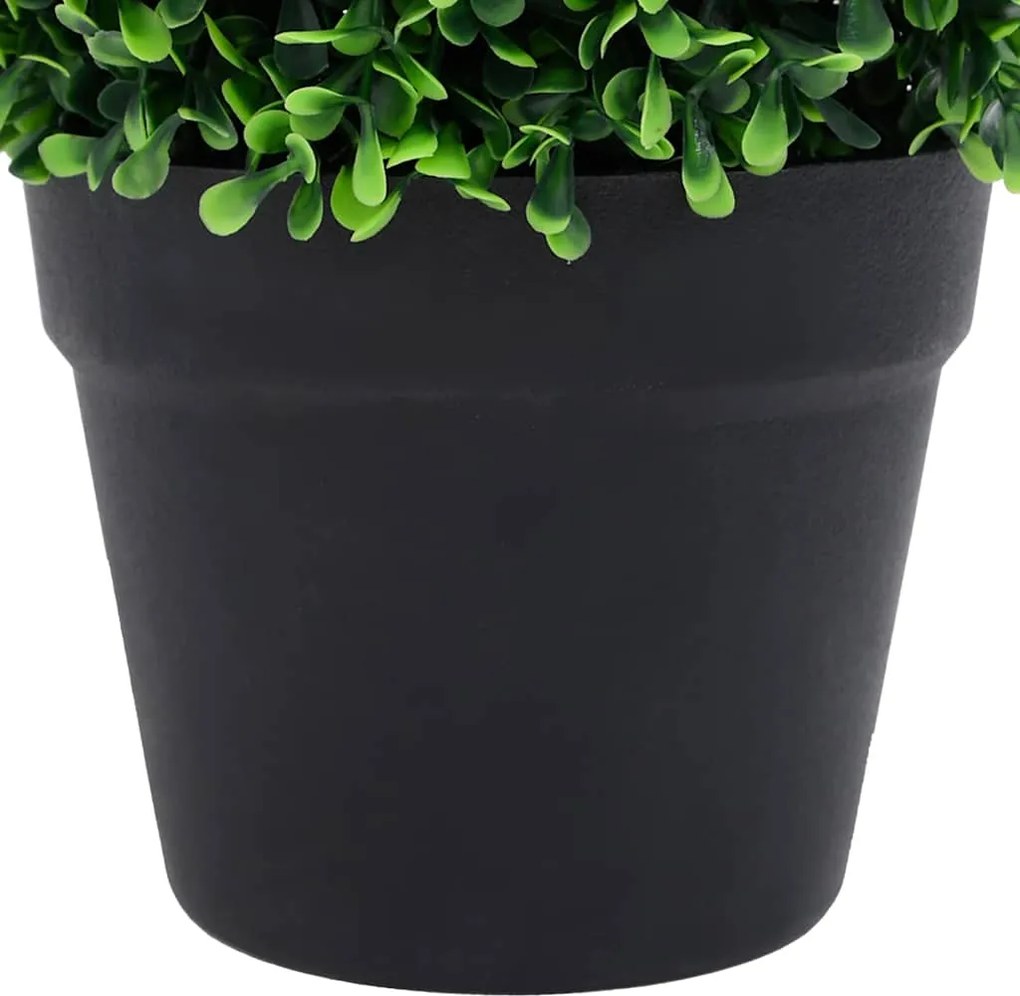 Umělé zimostrázy ve tvaru koule 2 ks s květináči zelené 27 cm 336520