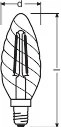 LED žárovka E14 OSRAM Filament 3,4 (40W) neutrální bílá (4000K) stmívatelná vroubkovaná svíčka