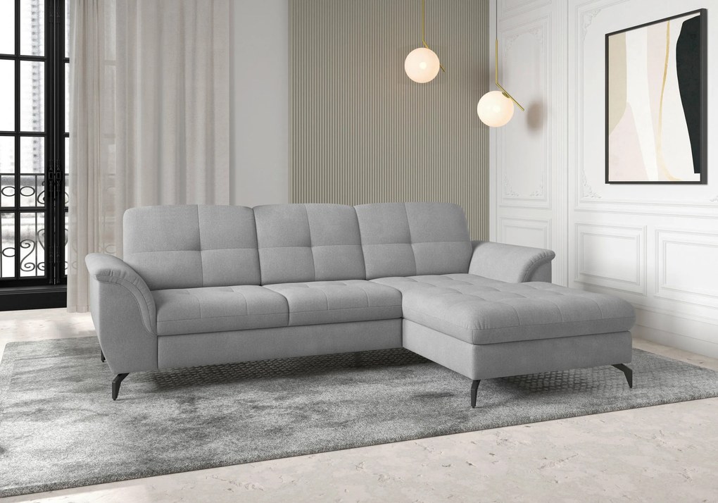 XXXLutz ROHOVÁ SEDAČKA, textil, šedá Sit & More - Sedací soupravy - 000144013305