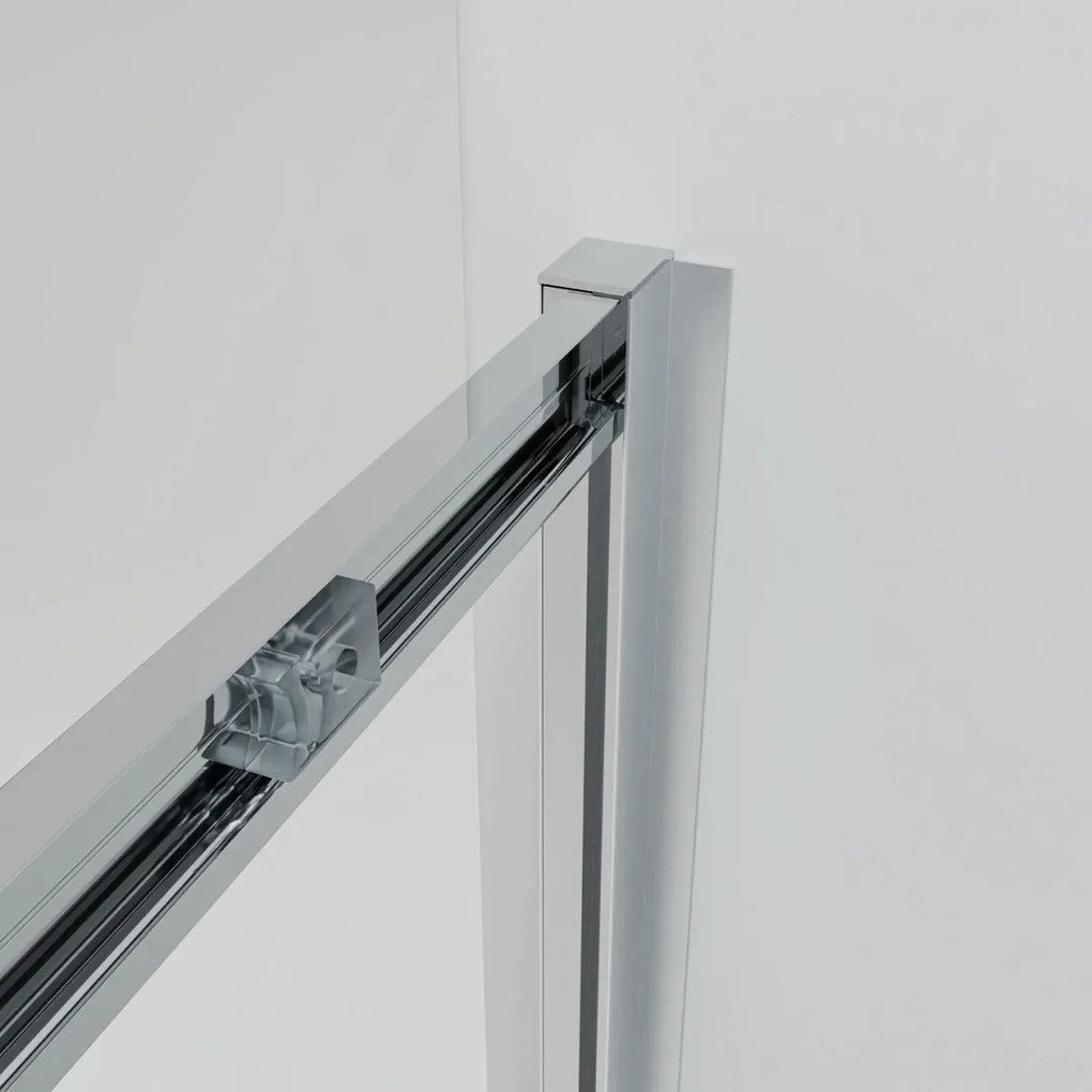 NICOL COMBI Chrom 100x80 čiré Sprchový kout s posuvnými dveřmi
