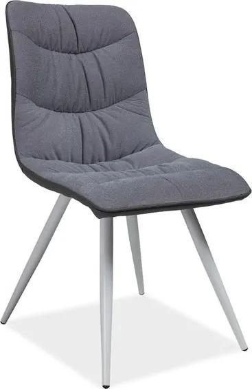 Casarredo Jídelní čalouněná židle EVITA šedá