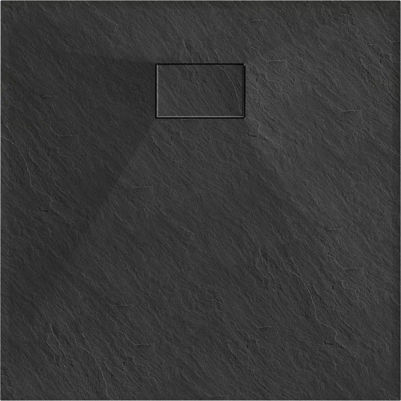 Mexen Hugo sprchová vanička čtvercová SMC 80 x 80 cm, černá - 42708080