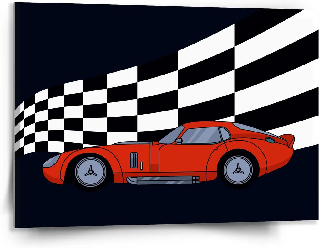 Obraz SABLO - Závodní auto 50x50 cm