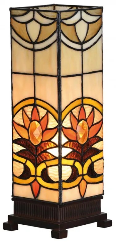 Stolní lampa Tiffany Fleur – 12x12x35 cm