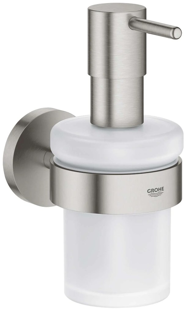 Grohe QuickFix Start - Dávkovač mýdla s držákem, sklo/supersteel 41195DC0